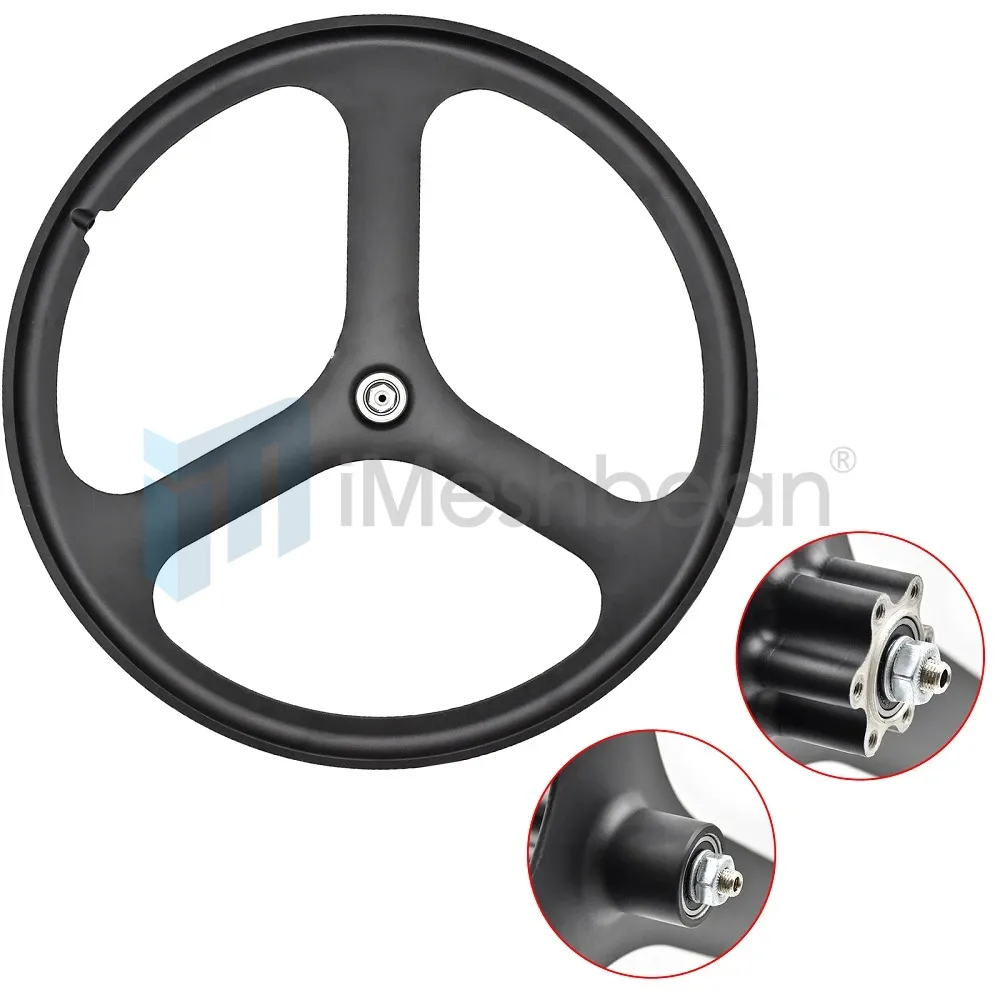 26" MTB Mountain Bike Mag Magnesium Wheels 3-Spoke Set Rim Wheelset for ...