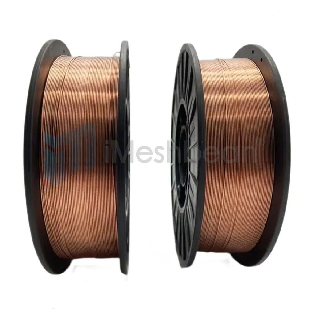2 Rolls 22LB Total ER70S-6 .030" (0.8mm) Mild Steel MIG Solid Welding Wire