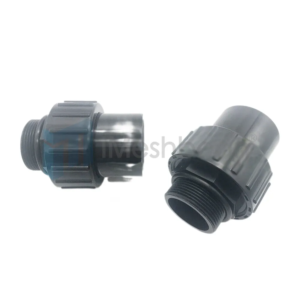 2 Union Plumbing Joints 1.5" NPT x 1.5" Swimming Pool Spa Pump Slip ...