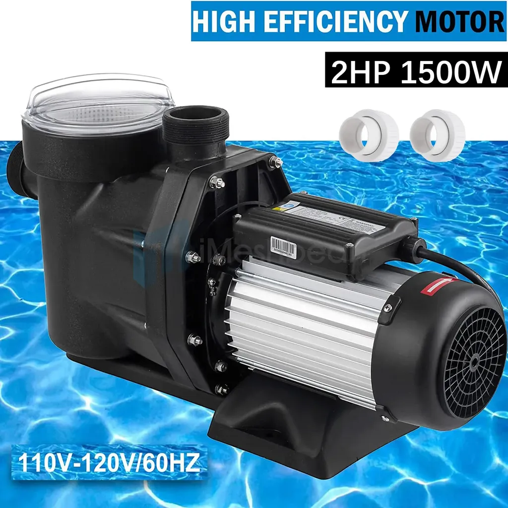 Swimming pool pumps are suitable for pools of up to 8000 liters. Power