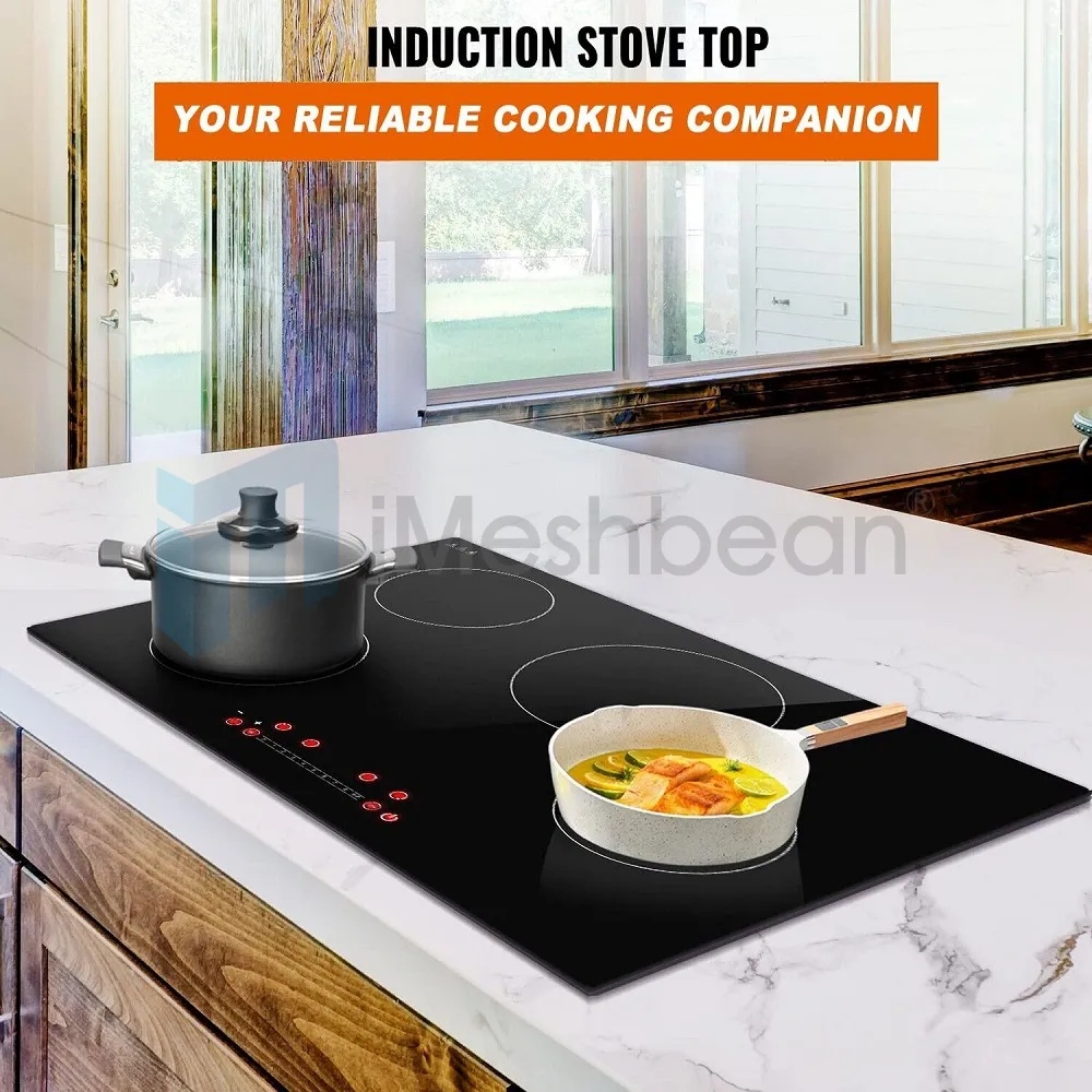 30" Built-in Electric Ceramic Cooktop Stove Top 4 Burner Timer Touch ...